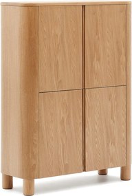 Skříňka v dekoru jasanu v přírodní barvě 100x134x40 cm Salaya – Kave Home