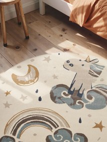 Hanse Home, Dětský koberec Adventures 106413 Cream Multicolor kruh, 160x160 (průměr) kruh, vícebarevná, dětský pokoj