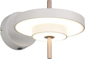 Slonovinové LED nástěnné svítidlo s ohybatelnou konstrukcí/stmívatelné ø 20 cm Keaton – Trio