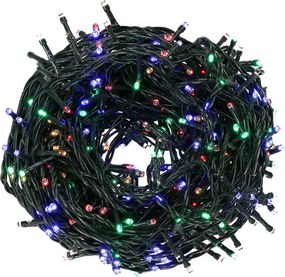 LED světelný řetěz - 41,5m, 500LED, IP44, multicolor