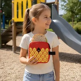 Iris Barcelona Dětský termoobal na sandwich Zipper 0,5 l červený / Ter