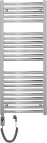 Mexen Helios, elektrické topné těleso 1200x500 mm + topná tyč 600 W, chromová, W103-1200-500-2600-01