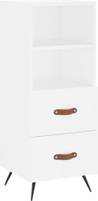Skříň highboard bílá 34,5 x 34 x 180 cm kompozitní dřevo 3200233