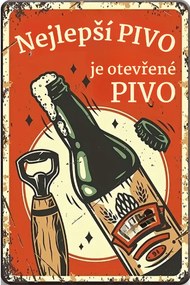 Plechová cedule Nejlepší pivo Velikost: A4 (30 x 20 cm)