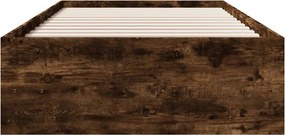 Rám postele bez matrace kouřový dub 75x190 cm kompozitní dřevo 3295713