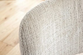 Designová jídelní židle Bandana béžová / hnědá