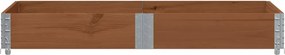 Zahradní truhlík hnědý 150 x 100 cm masivní borové dřevo 3295414