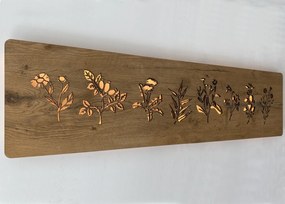 Li-Go "Byliny" světelný obraz 230V 120x31 cm provedení povrchu: bříza