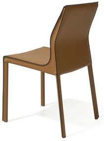 Koňaková koženková jídelní židle Miotto Orte