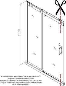 BPS-koupelny Posuvné sprchové dveře HYD-PD03C 110 černé/transparent pro instalaci do niky + vanička HYD-OSV-ST04B 110x90 bílá
