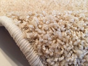 Vopi | Kusový koberec Color Shaggy béžový - Kulatý průměr 400 cm