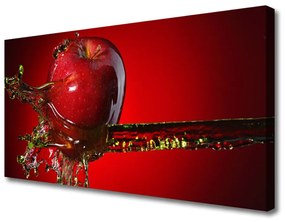 Obraz na plátně Jablko Voda Kuchyně 100x50 cm