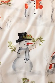 Matějovský povlečení Snowman Bavlna deluxe Rozměr: 140 x 200 cm, 70 x 90 cm