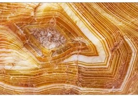 DIMEX | Samolepicí vliesová fototapeta na zeď Achát MA-5-0180 | 375 x 250 cm | bílá, oranžová