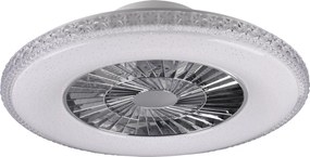 Reality Stropní LED svítidlo Harstad s ventilátorem pr. 60 cm