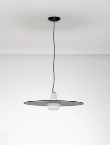 Matně černé ocelové závěsné svítidlo ø 60 cm Lora – Nova Luce