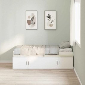 Rám postele se zásuvkou Bílá 80 x 200 cm Kompozitní dřevo 3335197