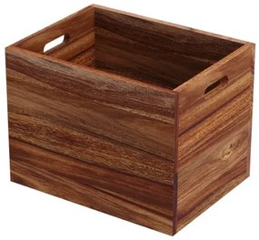 Indický nábytek - Koš na noviny 40x30x30 Gani z indického masivu palisandr Super natural