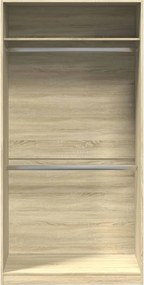 Šatní skříň dub sonoma 100 x 50 x 200 cm dřevotříska 3307803
