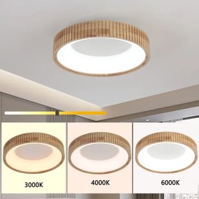 Brilagi - LED Stropní svítidlo FALCON WOOD MODERN LED/30W/230V pr. 45 cm dřevo