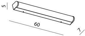 LED nástěnné svítidlo Petra 60 4000 chrom