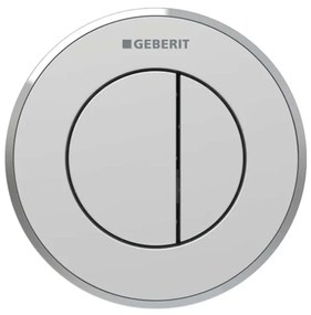 Geberit - Oddálené ovládání splachování typ 10, 2-činné, easy to clean, matný chrom 116.055.JQ.1