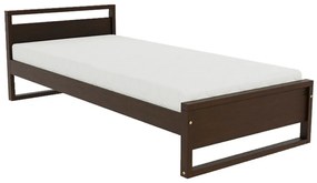 Benlemi Masivní jednolůžková postel SIMPLICIT Zvolte barvu: Odstín ořech, Rozměr: 120x200 cm