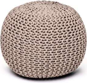 Šedohnědý sedací puf Bonami Essentials Jagger
