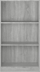 vidaXL 3patrová knihovna 60 x 24 x 109 cm kompozitní dřevo [815088] Barva: kouřový dub