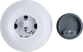 P 94956 LED venkovní nástěnné svítidlo Aureva pohybové čidlo IP65 kruhové 220mm 2200 - 4000K 20,5W 230V antracit/bílá polykarbonát - PAULMANN