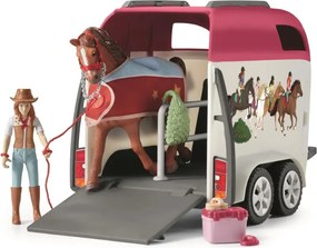Schleich 42535 Dobrodružné auto s přívěsem a koněm