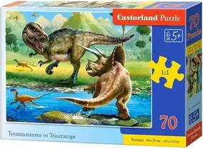 Castorland 070084 Tyranosaurus vs. Triceratops / 70 dílků / od 5 let
