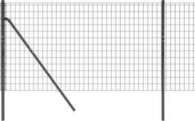 Drátěný plot antracitový 0,8 x 25 m pozinkovaná ocel 154200