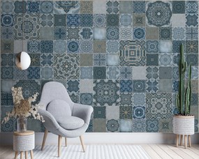 Gario Fototapeta Marocká modrá mozaika - Andrea Haase Materiál: Vliesová, Rozměry: 200 x 140 cm