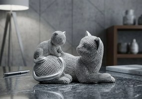 Dekorativní soška Sparky 13 cm stříbrná