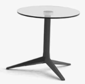 VONDOM - Konferenční kulatý stolek FAZ se skleněnou deskou - různé velikosti