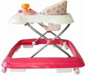 ECOTOYS Chodítko interaktivní růžové / od 6 měsíců