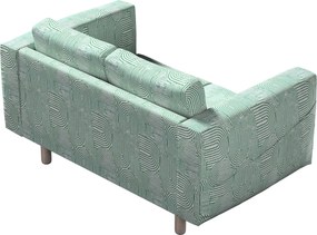 Potah na pohovku IKEA Norsborg 2-místná barva zelená látka pletený vzor, vzorované