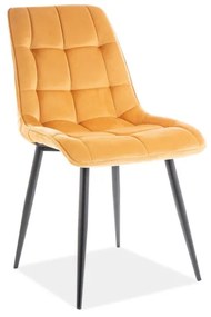 SIGNAL Jídelní židle - CHIC Velvet, různé barvy na výběr Čalounění: granátová (Bluvel 86)