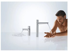 Hansgrohe Talis Select E - umyvadlová baterie 110 s odtokovou soupravou a táhlem, chrom 71750000