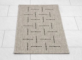 DEVOS-CABY Kusový koberec FLOORLUX / 20008 SILVER-BLACK BARVA: Šedá, ROZMĚR: 160x230 cm