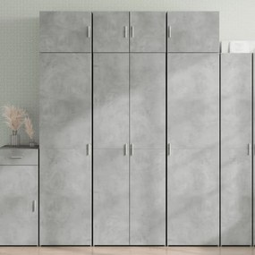 Úložná skříňka betonově šedá 70x42,5x225 cm kompozitní dřevo 3281325