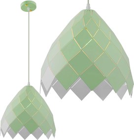 Toolight Toolight, kovové závěsné stropní svítidlo 1xE27 APP339-1CP, zelená, OSW-08960