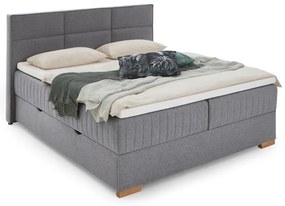 Šedá boxspring postel s úložným prostorem 160x200 cm Tambo – Meise Möbel