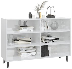 vidaXL Marketos Příborník bílý s vysokým leskem 103,5x35x70 cm kompozitní dřevo