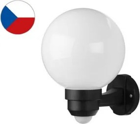Nástěnné svítidlo s čidlem Panlux PARK ZOM-S-20/C mléčná E27 60W