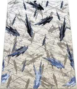 BE Koberec Allianz 6310 Navy - tmavě modrý, béžový obdélníkový Rozměr: 60x100 cm