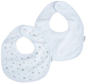 Bílé mušelínové bryndáky v sadě 2 ks – Bébé Douceur
