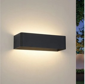 Brilagi - LED Venkovní nástěnné svítidlo DONNANI LED/12W/230V 30 cm černá IP44