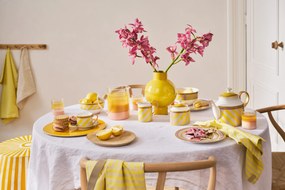 Pip Studio Pip Chique Stripes mlékovka 260ml, žlutá (Porcelánová mlékovka 260 ml)